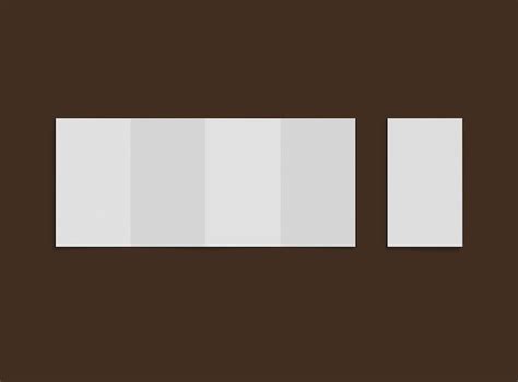 Premium Photo Blank 4panel Roll Fold Leaflet 3d Render To Present