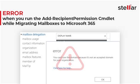 Error When You Run The Add Recipientpermission Cmdlet While Migrating Mailboxes To Microsoft 365