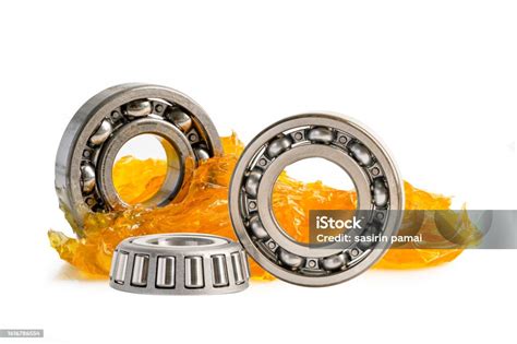 흰색 배경에 고립 된 자동차 및 산업용 그리스 리튬 기계 윤활기능이있는 볼 베어링 스테인레스 0명에 대한 스톡 사진 및 기타 이미지 Istock