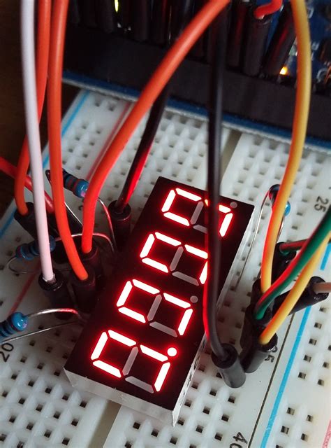 Partially Distorted 4 Digit 7 Segment Display Displays Arduino Forum