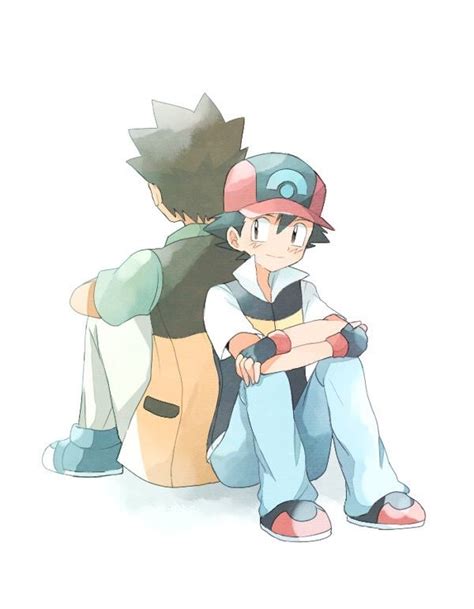 Ash And Brock ♡ Pokemon Firered Brock Pokemon Pokemon Characters