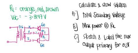 Solved As Per The Circuit Below Calculate And Show Chegg Com
