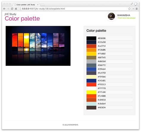 html5 × css3 × jqueryを真面目に勉強 18 1 画像ファイルからカラーパレットを作ってみる 後編