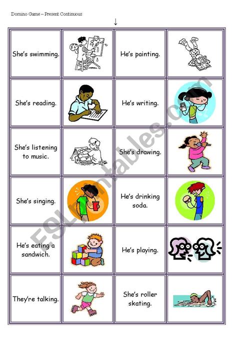 Present Simple Present Continuous Activities