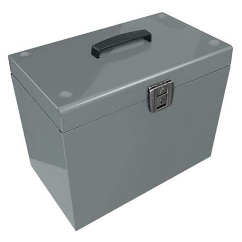 A4 Metal File Box Lockable Silver With 5 106001 Steel Storage A4 Metal File Box Lockable Silver With 5 106001 Steel Storage