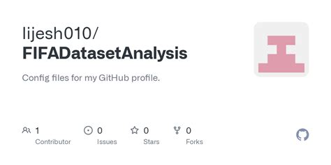 GitHub Lijesh010 FIFADatasetAnalysis Config Files For My GitHub Profile