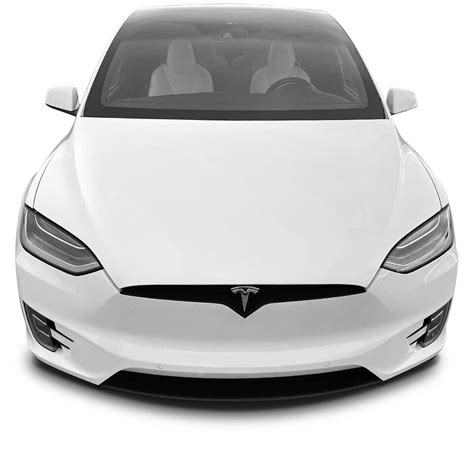 Chrome Delete Blackout Overlay For 2016 21 Tesla Model X Front Bumper