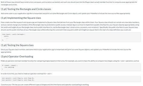 Solved For This Lab We Will Be Working With Shapes Well