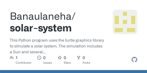 github banaulaneha solar system this python program uses the turtle graphics library to