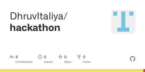 Github Dhruvitaliyahackathon