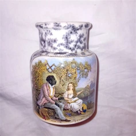 Rare Antique C1850 Prattware Uncle Tom And Eva Paste Jar Pot Lid Good Condition £26000 Picclick Uk