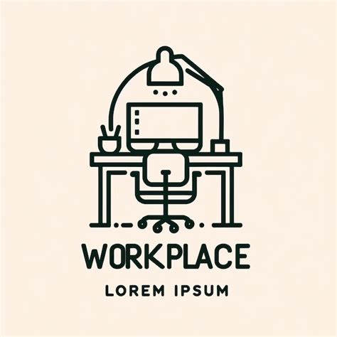 Workplace Vector Line Icon Simple Thin Line Icon Premium Quality Design Element Premium Ai