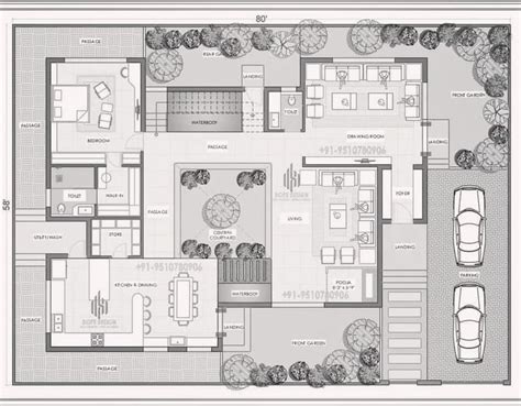 House Layout Plan With Two Car Garages And Living Room Area House Layout Plan With Two Car Garages And Living Room Area