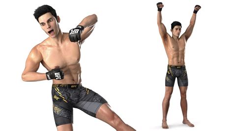 Ufc Mma Fighter Sweaty Fur Rigged D Model Turbosquid