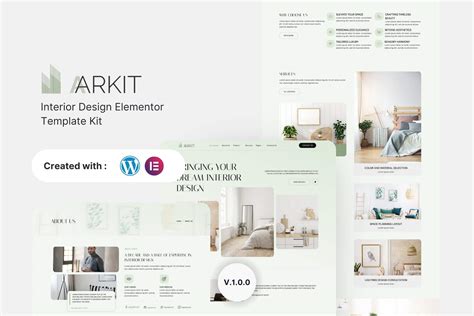 Aarkit Interior Design Elementor Template Kit Gplvilla