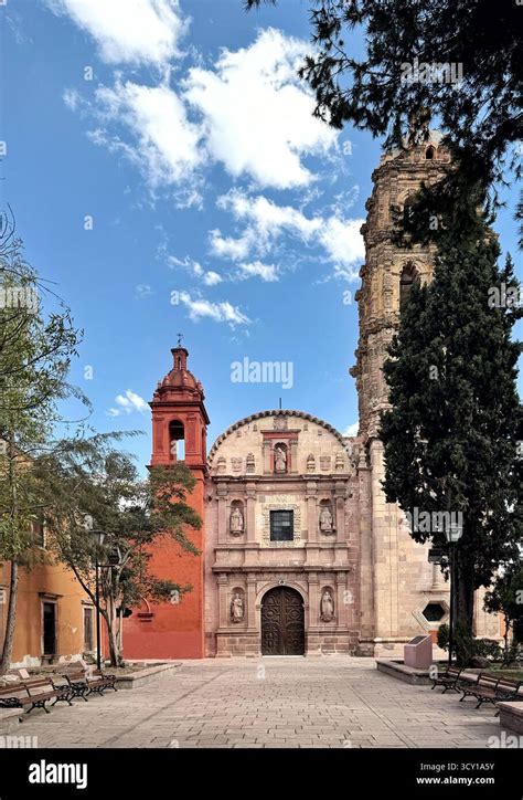 Historic Templo De San Agustín Church In San Luis Potosi Mexico With
