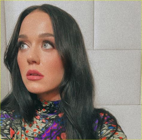 Katy Perry On Her Black Hair For Kimmel Everything Is Fake Photo