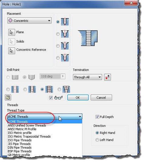 Customizing Threads In Inventor Graitec North America