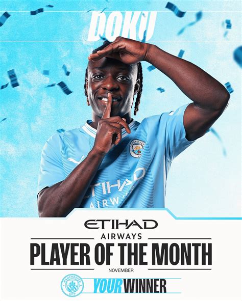 Jeremy Doku Is Your Player Of The Month November R Mcfc
