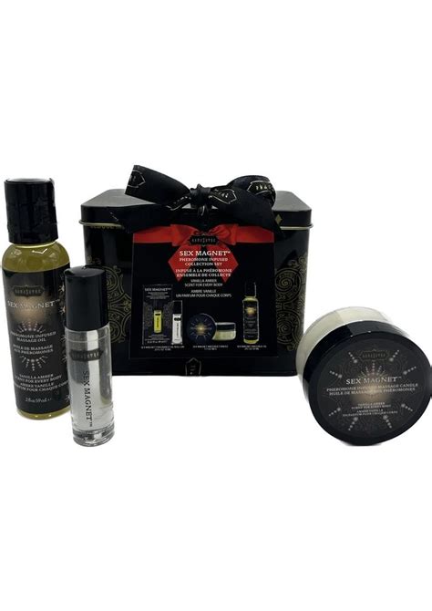Sex Magnet Pheromone Collection Gift Set 3 Piece Vanilla Amber