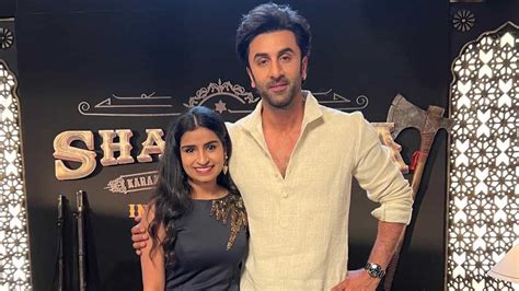 Don Actress Sivaangi Meets Ranbir Kapoor During Shamshera Promotions