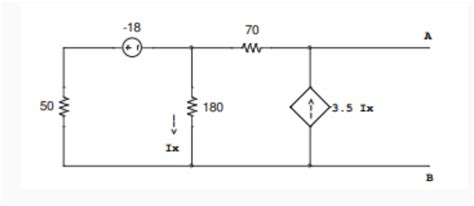 Solved Find The Thevenins Equivalent Circuit In The Figure