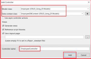 Crud Operations Using Entity Framework Dot Net Tutorials