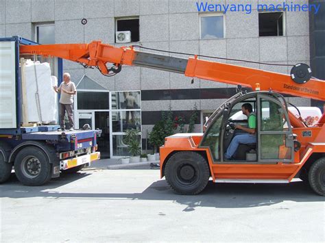 10ton Crane Telehandler For Marble Slab Loading And Unloading From 20gp