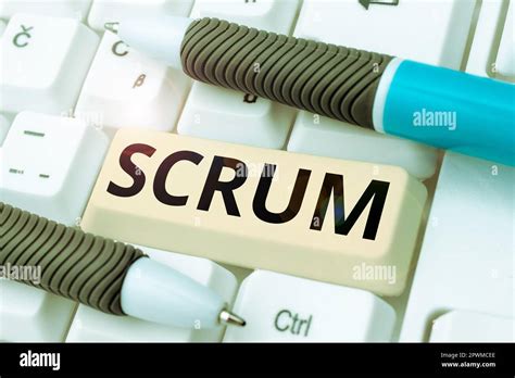 Writing Displaying Text Scrum Concept Meaning Handwriting As Distinct