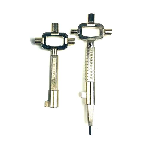 빌딩 키 및 자물쇠 열쇠 실린더 잠금 측정 도구 건설 열쇠 멀티 툴 6 In 1 2 개