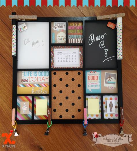 Multi Memo Board Using Xyron