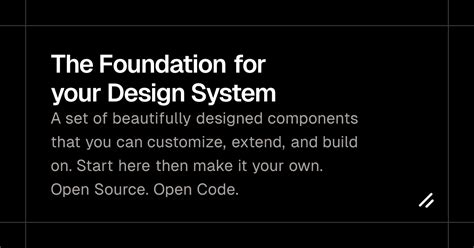 The Foundation For Your Design System Shadcn Ui