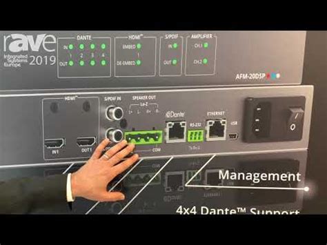 AFM DSP Port Audio Matrix With DSP And Interchangeable Inputs Outputs