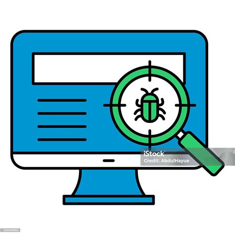 Network Intrusion Detection System Vector Icon Design Threat Detection