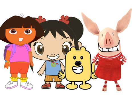 Dora Wubbzy Kai Lan And Olivia Having Teeth By Nickelodeonfan2009 On