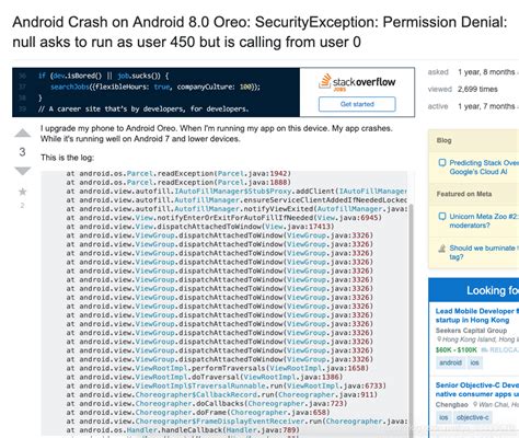 Javalangsecurityexception Permission Denial Null Asks To Run As User 9 But Is Calling From