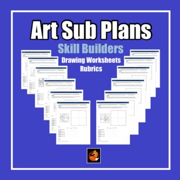 Art Sub Plans Grid Drawing Middle School Art High School Art Lessons