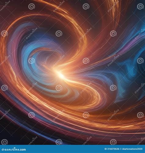 A Swirling Vortex Of Light And Color Drawing The Viewer Into A Mesmerizing Journey Of