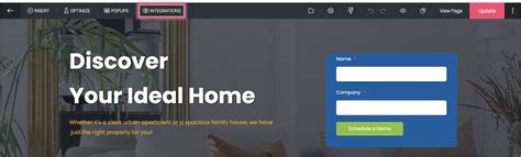 Integrating Bigin With A Landing Page Zoho Landingpage User Guide