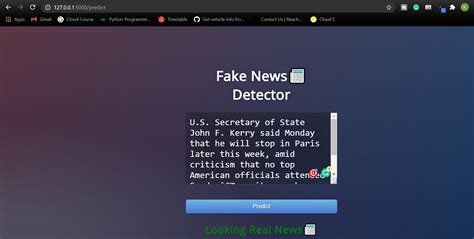 GitHub Keerthic Fake News Detection