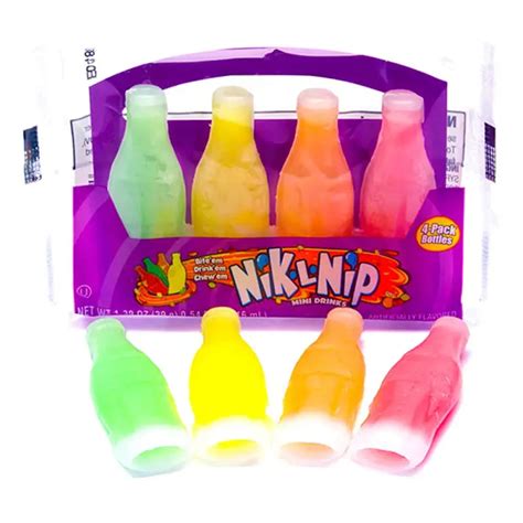 Nik L Nip Wax Bottles 4pk Candy Co