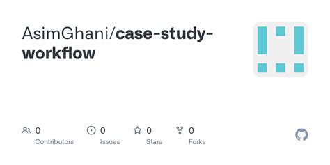 Github Asimghanicase Study Workflow
