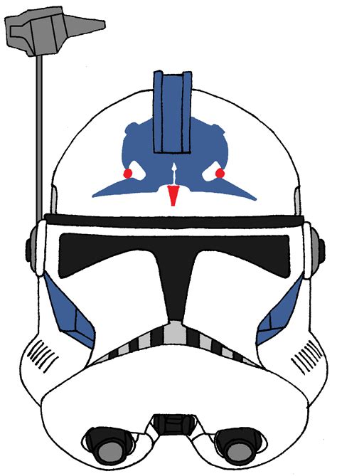 Arc Trooper Helmet Drawing