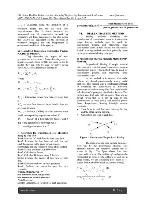 Allocation Of Transmission Cost Using Power Flow Tracing Methods Pdf