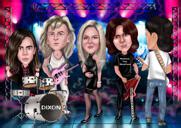 Music Band Caricature