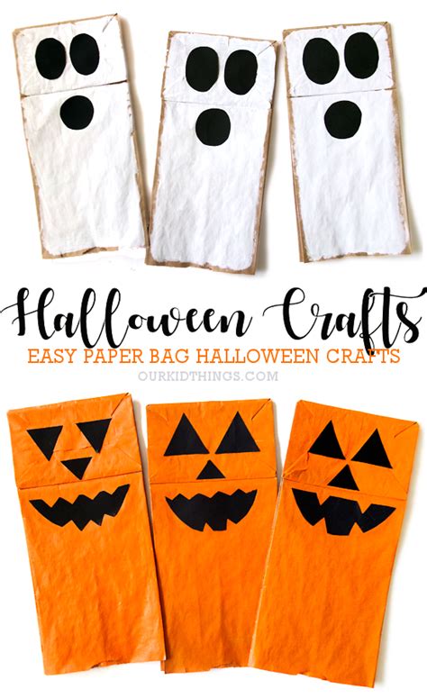 Halloween Crafts For Kindergarten With Brown Paper Bags 13 Spooky Diy