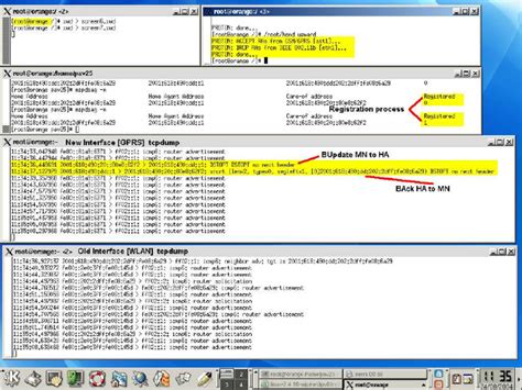 Mobile Nodes Output When Performing An Inter Technology Handover