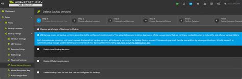 How Can I Manually Delete Older Versions In The Backup Set Hornetsecurity Knowledgebase