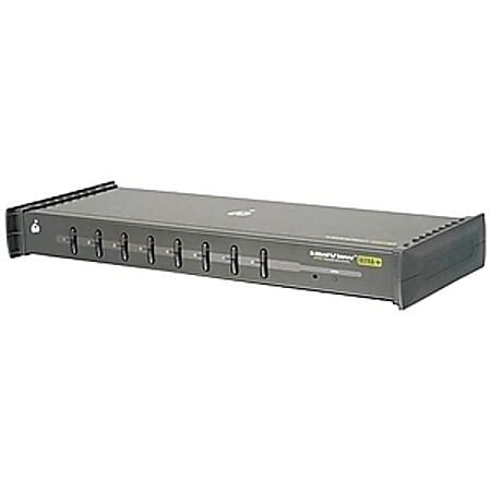 IOGEAR Miniview Ultra Port KVM Switch X X HD KeyboardMouseVideo U Rack Mountable