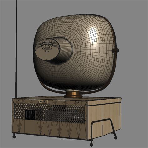 3d Model Retro Tv Philco Predicta